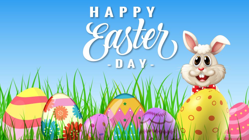 Easter Background With Bunny | Happy Easter Background Wallpaper ...
